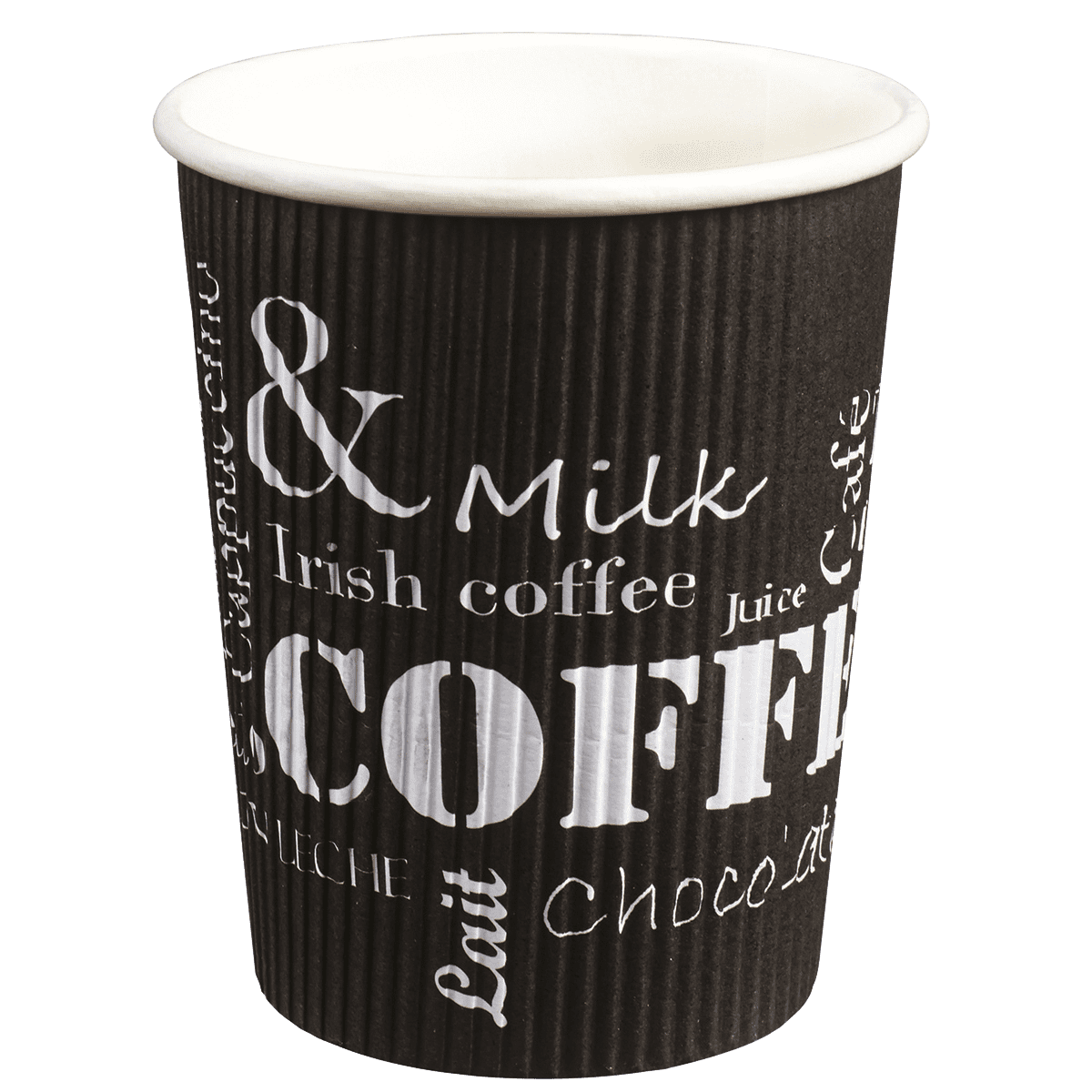 Gobelet Break carton noir et blanc 280 ml ｜ 500 Unité(s)
